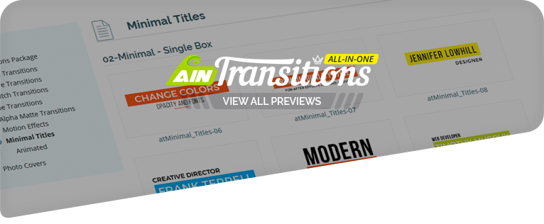 AinTransitions for After Effects FAQ - Knowledge Base