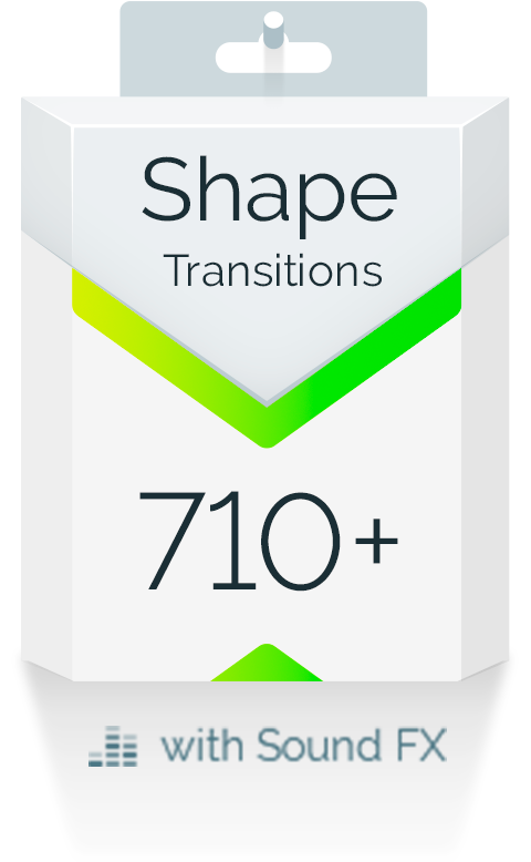 Preview of Shape Transitions Transitions for After Effects
